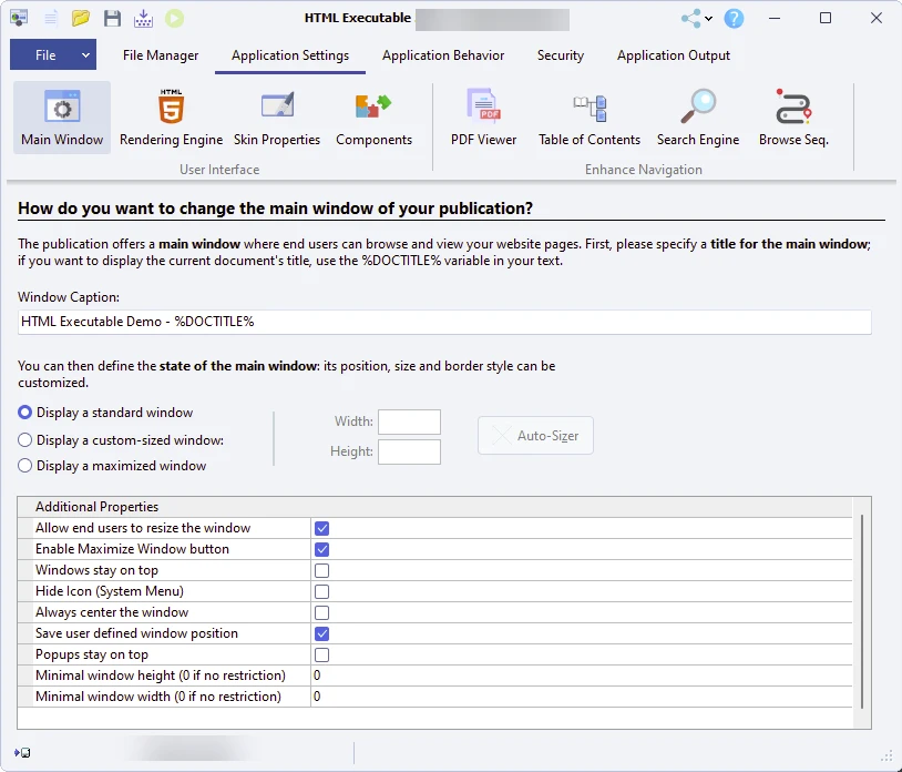 Customizable Ebook Interface And Skins With HTML Executable - HTML Executable