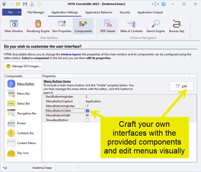 Customizable Ebook Interface And Skins With HTML Executable - HTML Executable